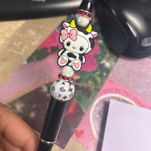 Handmade Custom Beaded Focal Pens, Refillable Beaded Ballpoint Pens - Etsy