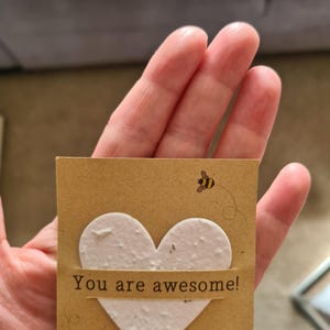 Plantable Mother's Day Card, Seeded Paper Card, Flower Seeds, Eco ...