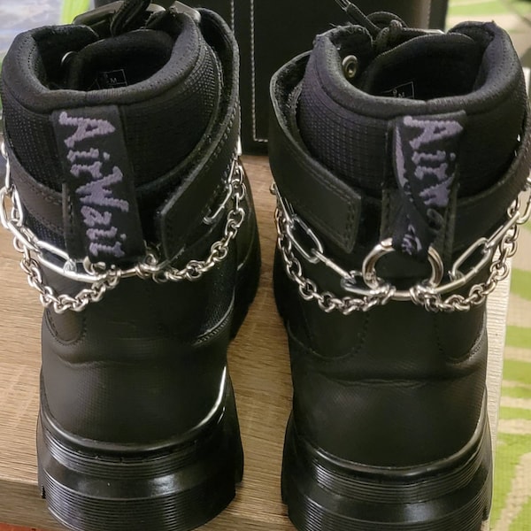 HARDWARE DOUBLE STEEL Boot Chains, O Ring Boot Charm, Chunky Grunge ...