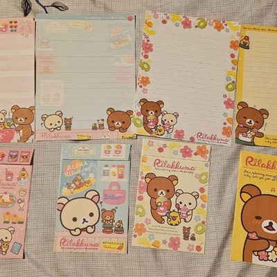 San-x Rilakkuma Warm Bread Stationery Writing Paper Envelope - Etsy