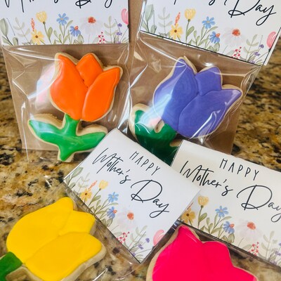 If Moms Were Flowers I'd Pick You Printable Mother's Day Cookie Tag ...