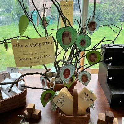 Wishing Tree Instruction Card for Baby Shower Wishing Tree - Etsy