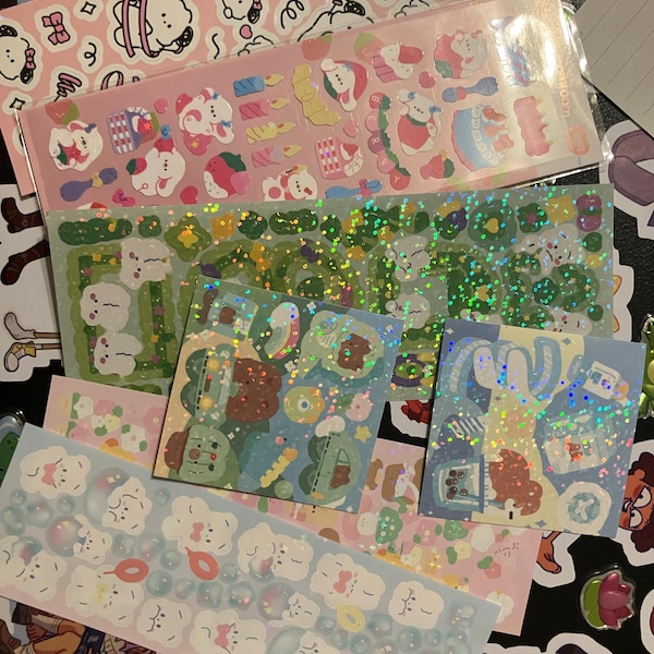 Sticker Sheet Gacha!!!! | Cute Sticker Sheets Bundle | No Repeats ...