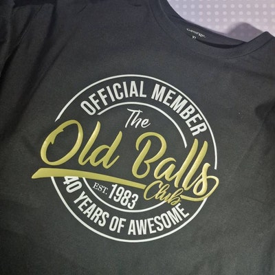 40th Birthday Svg, Official Member the Old Balls Club Est 1984, 40th ...