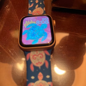 Apple Watch Wallpaper, Turtle Art Apple Watch Face, Tribal Turtle Apple ...