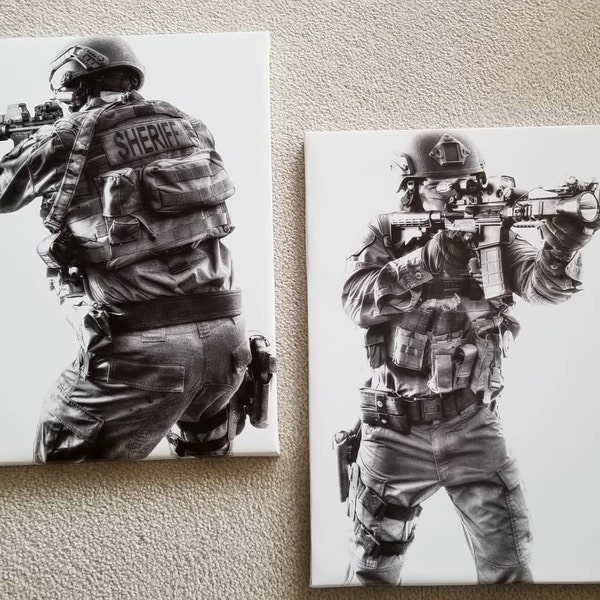 SWAT Poster, Police Officer Gift, Police Decor, Swat Photo, Law ...