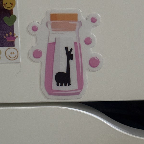Llama Extract Potion Kuzco’s Poison Transparent Sticker/ Laptop iPhone ...