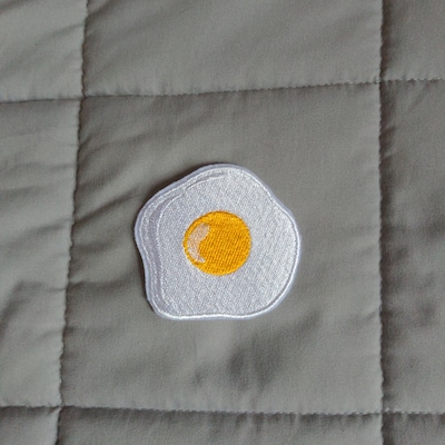 Fried Egg Iron on Patch / Egg / Patches / Food / Embroidery / Patch ...