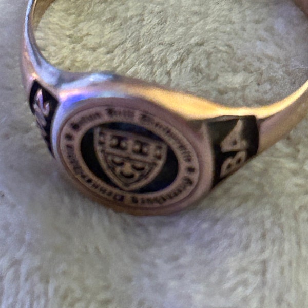 Oval Graduation Ring-tiny College Ring-class Rings-school Rings-senior ...