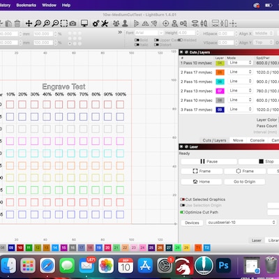 Creative Space Xtool D1 Laser Test Files Engrave Test Cut Test - Etsy