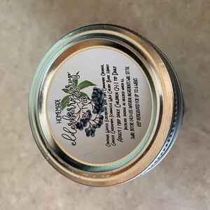 Custom Elderberry Syrup Labels, Printed Elderberry Syrup Stickers ...