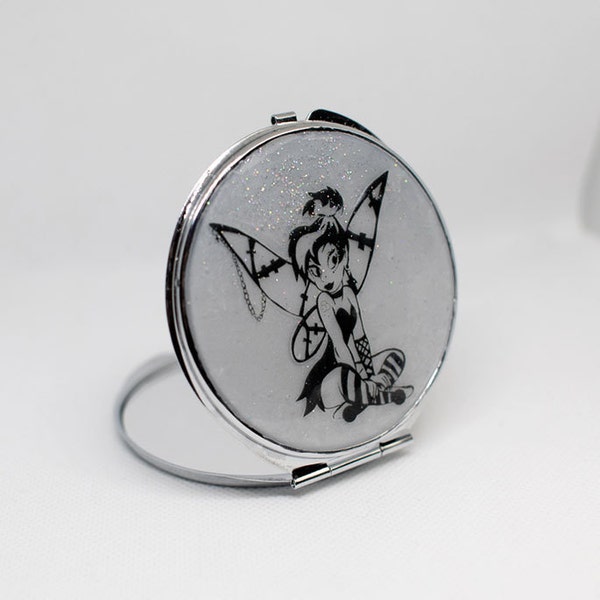 Pocket Mirror Blank Compact Mirrors Supply Silver Mirror Compact DIY ...