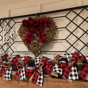 Farmhouse Decor Farmhouse Garland Buffalo Plaid Decor | Etsy