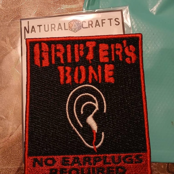 Grifter's Bone Band Patch Fully Embroidered, Horror Podcast Badge, MAG Cosplay, TMA Eldritch ...