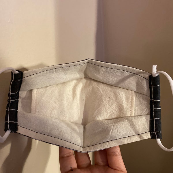 Womens and Mens 3D Face Mask | 3 Layers of High Quality 100% Cotton ...