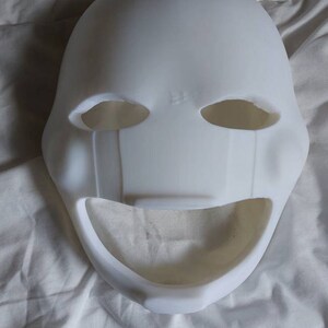 Jhin Mask Inspired by League of Legends Wearable Paintable Cosplay 3d ...
