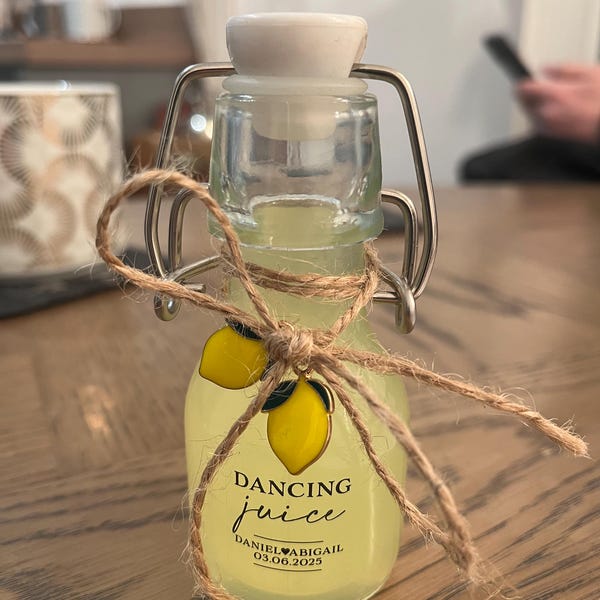 Dancing Juice Stickers for Wedding Favours Wedding Favor Favour ...