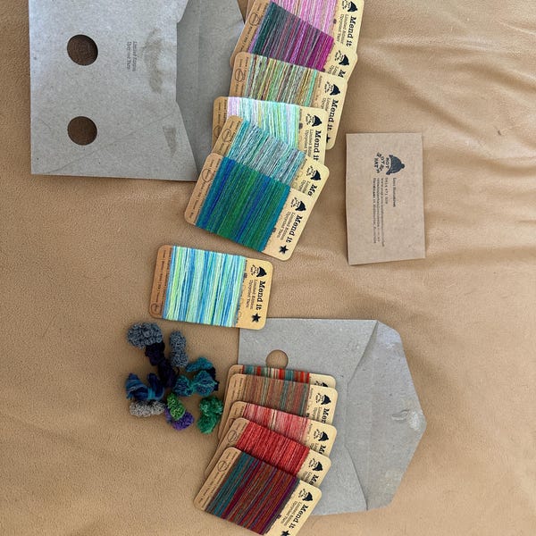 Mending Kit, Starter, Upcycled Yarn, Darning Kit, Mending Tools ...