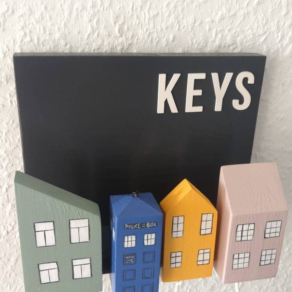 Miniature House Wall Hooks, Key Rack, Key Holder Entryway Decor, New ...