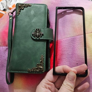 Final Fantasy 7 Cloudy Wolf Handmade Phone Wallet Case for iPhone X XS ...