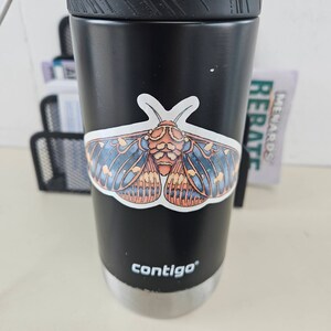 Regal Moth Holographic Sticker, Regal Moth Sticker, Laminated Sticker ...