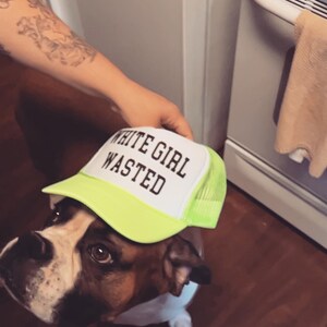 Puff Neon Trucker Hats/ Pool Party / Beach Vacation / Bridesmaid Hat ...