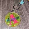 Glitter Keychains L Personalized Keychains L Backpack Keychain L ...