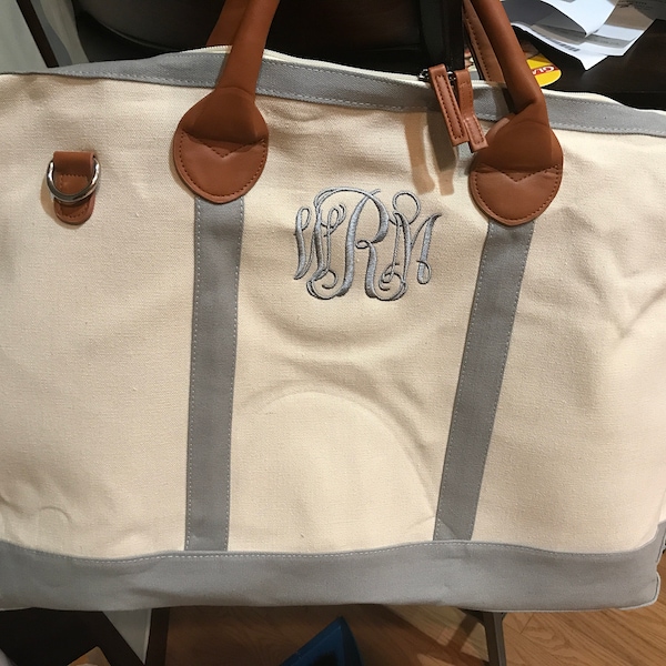 Monogrammed Weekender Bag | Monogrammed Overnight Bag | Personalized ...