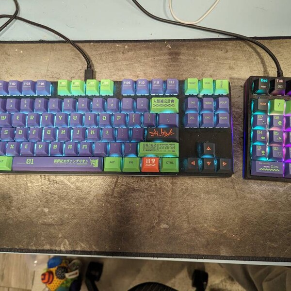 Eva Unit-01 Keycap Set, Cherry Profile, PBT, Cherry MX Stem, Dye-sub ...