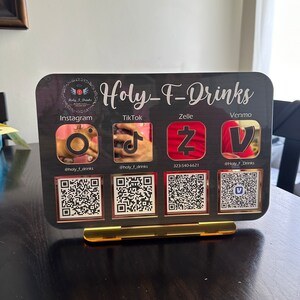 QR Code Single Social Media Sign Qr Code Sign 3 Icon QR - Etsy