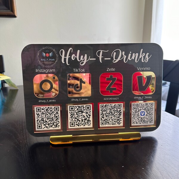 Scannable QR Code | 4 Icons Qr Code | Multi Qr Code | Qr Code Sign | Qr Code Sign for Business ...