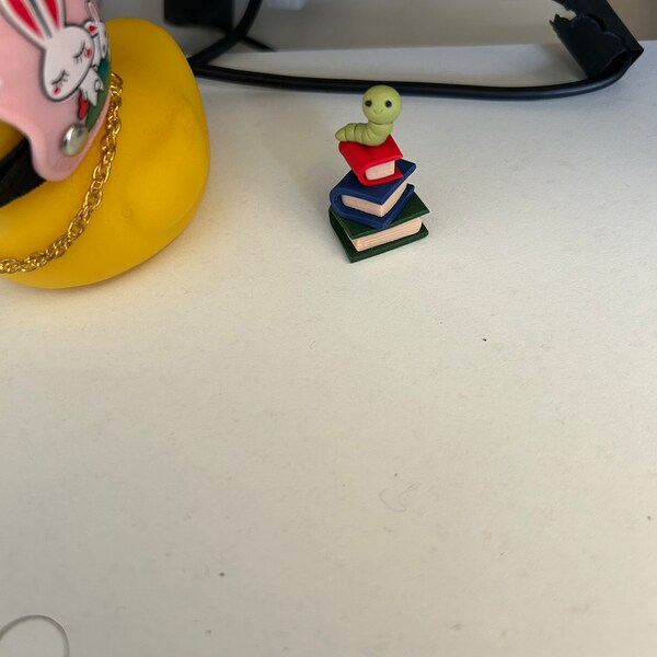 Fancy Bookworm With a Top Hat Limited Edition Clay Figure Funny Gifts ...