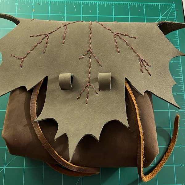 The Original Maple Leaf Belt Bag Pattern Tutorial - Elven Hip Bag - DIY ...