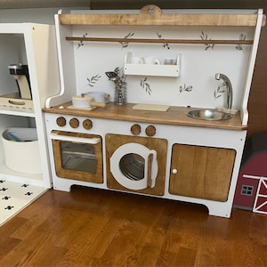 Handmade Wooden Play Kitchen Customizable Special Design - Etsy