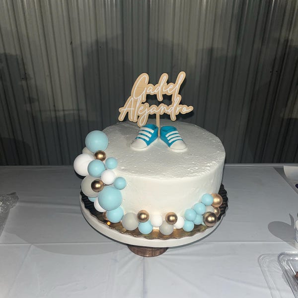 Baby in Bloom Cake Topper - Baby Shower Decorations - Spring Shower ...