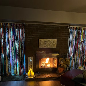 Bohemian Rag Chop Valance - Etsy