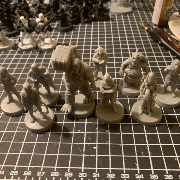 11pc Civilians Set - 35mm Legion Scale | RPG | Scifi | Role Playing ...