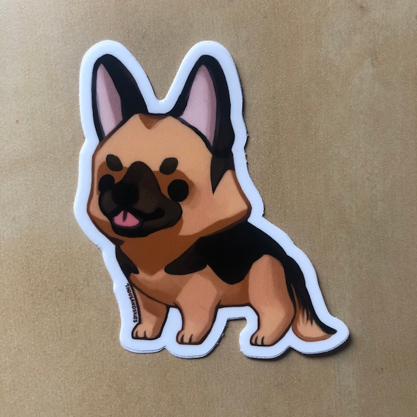 Vinyl Sticker German Shepherd GSD - Etsy