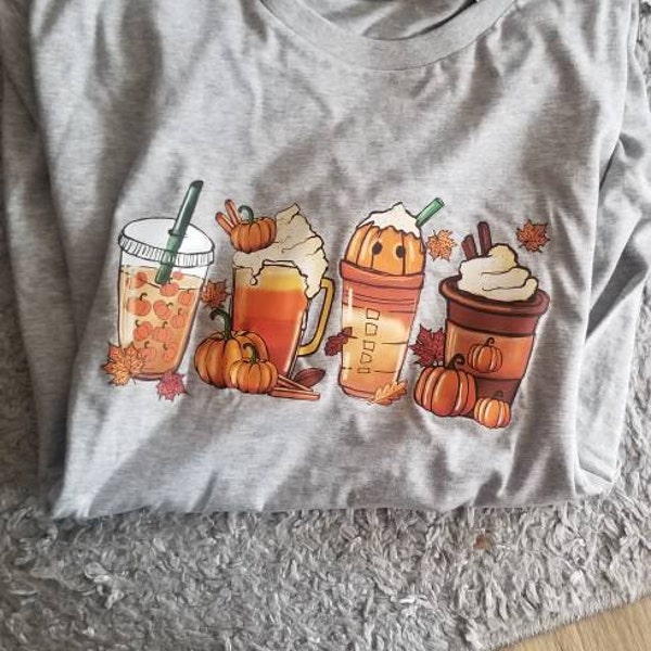 Fall Coffee Sweater, Cute Fall Sweatshirt, Coffee Lover Shirt ...