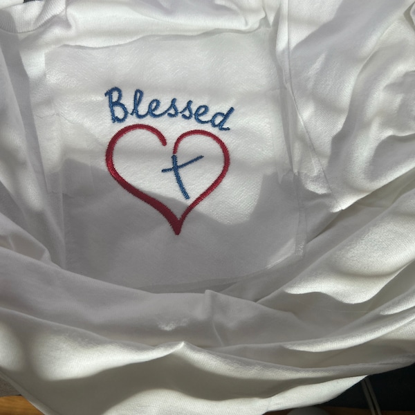 Blessed Heart - Machine Embroidery Design - Etsy