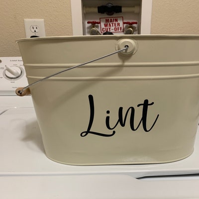 Lint Decal Label / Laundry Room Decor / Laundry Room Organization ...