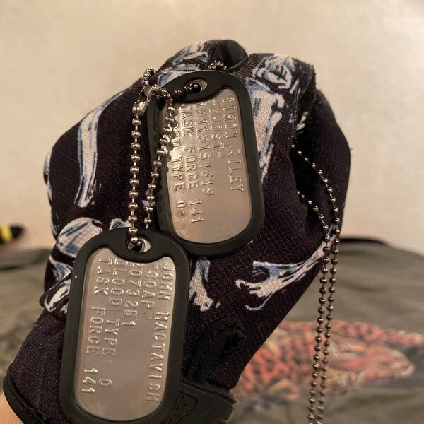 Simon 'GHOST' Riley US Military Dog TAGS - Detailed Replica Collector ...