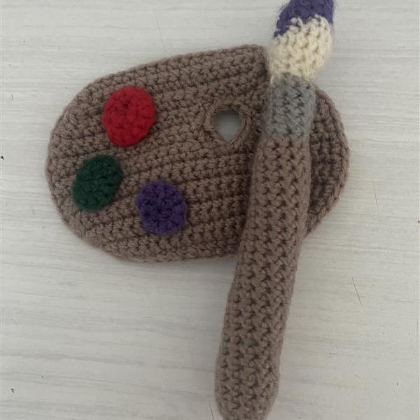 Crochet Paint Palette & Paintbrush Amigurumi Pattern (digital PDF ...