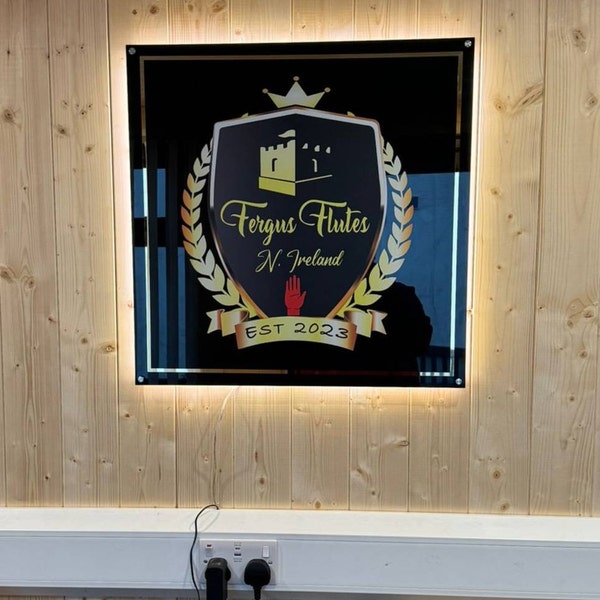 Custom 3D Acrylic Salon Sign | LED Neon Business Logo Sign | Hair ...