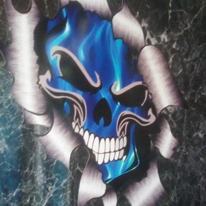 Pair of Evil Eyes Eye Design With Green Iris for Motorcycle Helmet ...