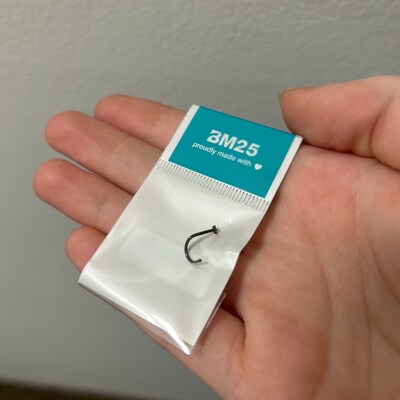 Blackline Devil's Heart L-shaped Nose Ring-black/red - Etsy