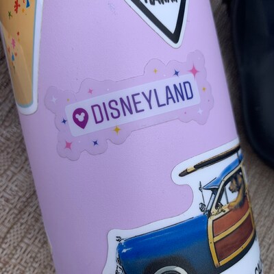 Disneyland Destination Drop Pin Transparent Sticker/ Hidden - Etsy