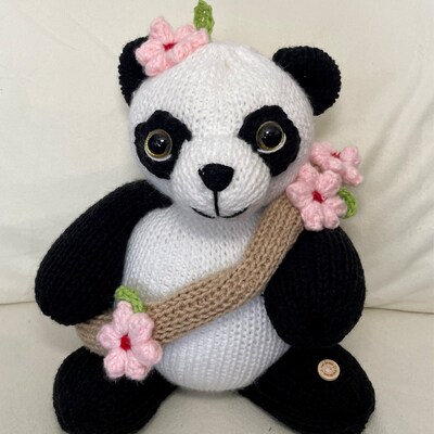 Panda Bear Circular Knitting Machine Pdf Pattern Sentro Addi Express - Etsy
