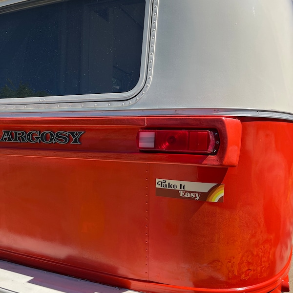 Take It Easy Bumper Sticker,bumper Sticker,70's Bumper Sticker, Retro ...