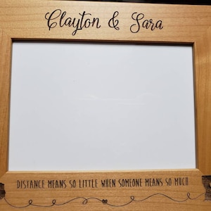 Personalized Long Distance Relationship Picture Frame, Long Distance ...